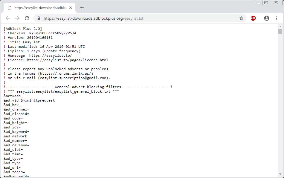 Adblock Plus订阅列表机制存在漏洞，可用于运行恶意代码 – 作者:Freddy-安全小百科